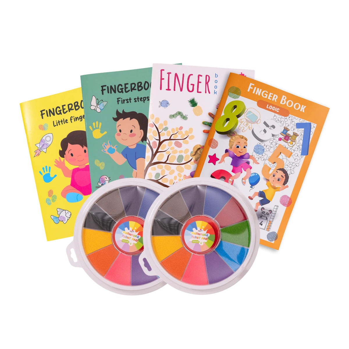 Libri da colorare con le impronte delle dita Montessori – Kiddo World IT